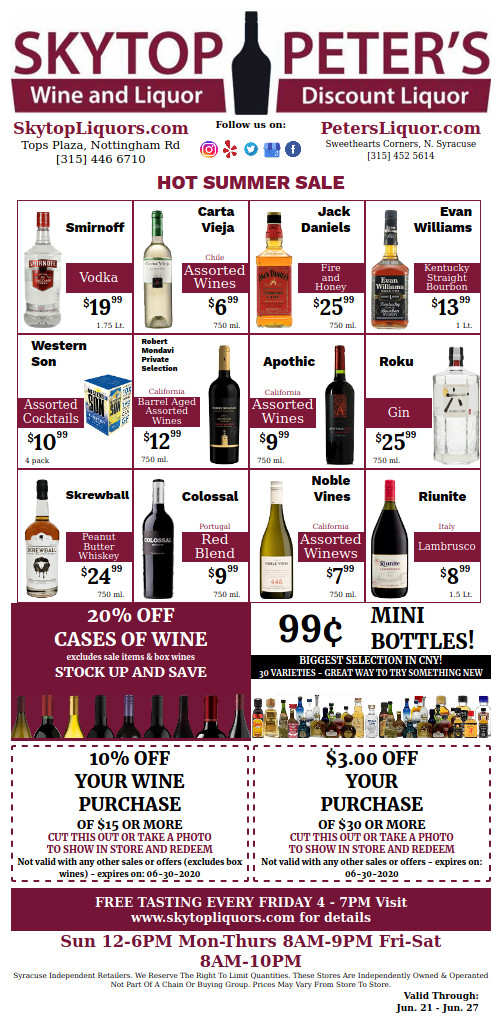 Skytop Wine and Liquor - Peter's Discount Liquor